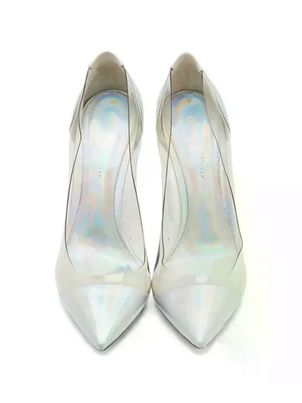GIANVITO ROSSI Plexi Holographic Stiletto Pumps