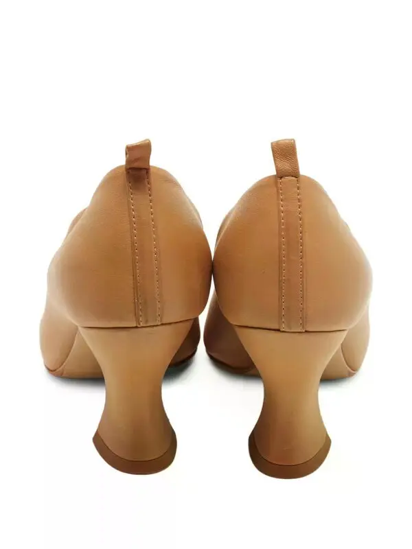 Bottega Veneta Almond Toe Leather Pumps