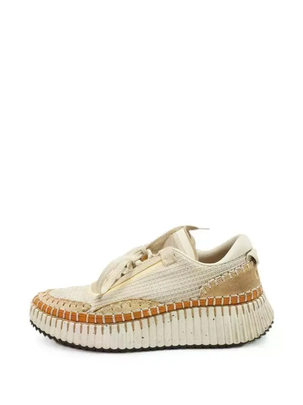 Chloé Nama Crochet Sneakers - Neutrals
