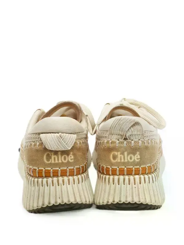 Chloé Nama Crochet Sneakers - Neutrals
