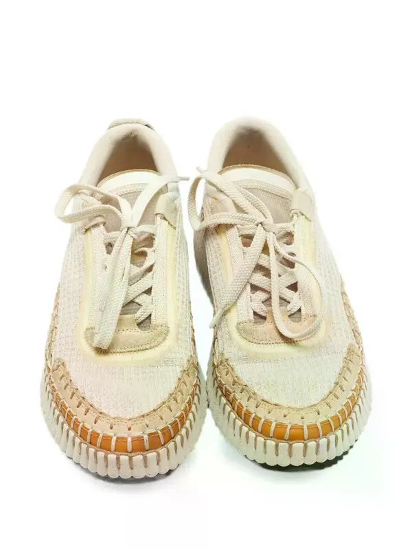 Chloé Nama Crochet Sneakers - Neutrals