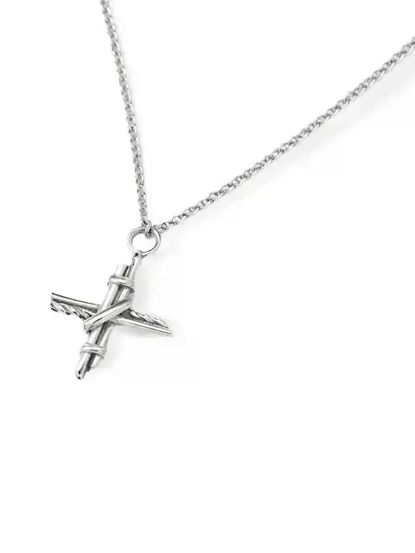 YOJ Tone Cross Pendant Necklace