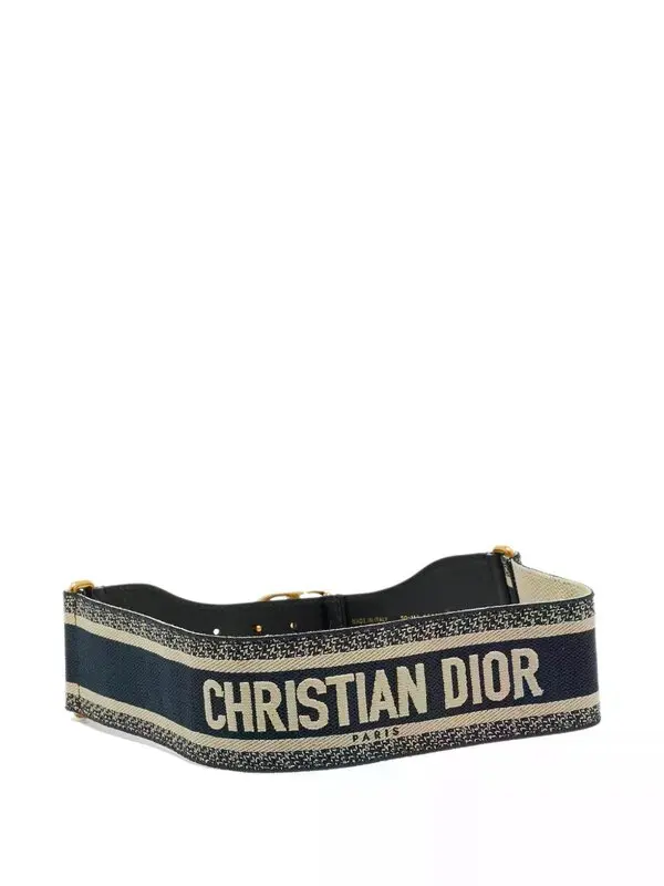 Dior 2021 Logo Buckle Belt - Blue
