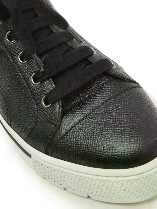 Hermès Grained Leather Platform Sneakers