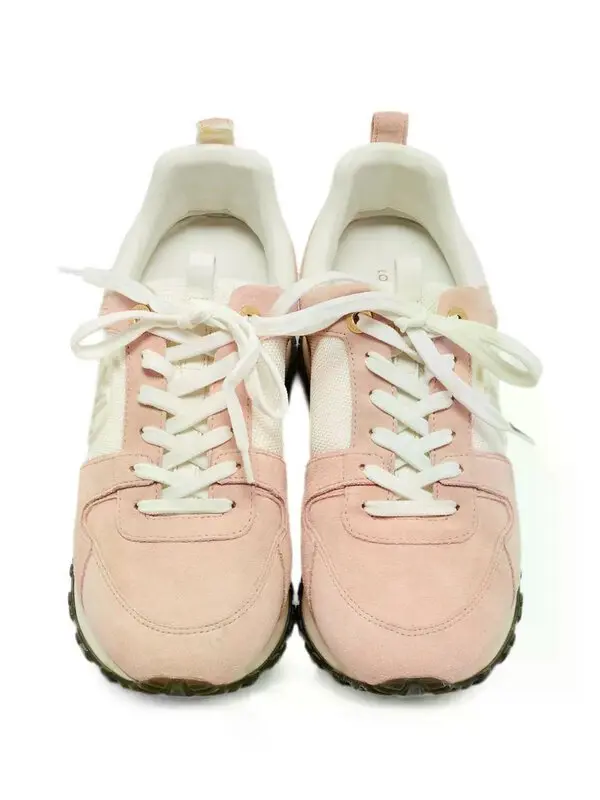 LOUIS VUITTON Run Away Lace-up Sneakers - Pink