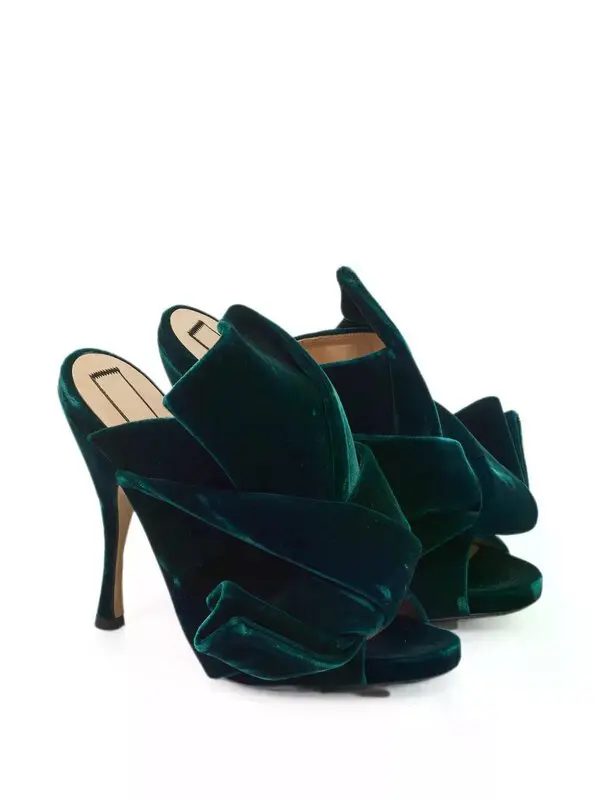 N°21 Knot Velvet Stiletto Sandals
