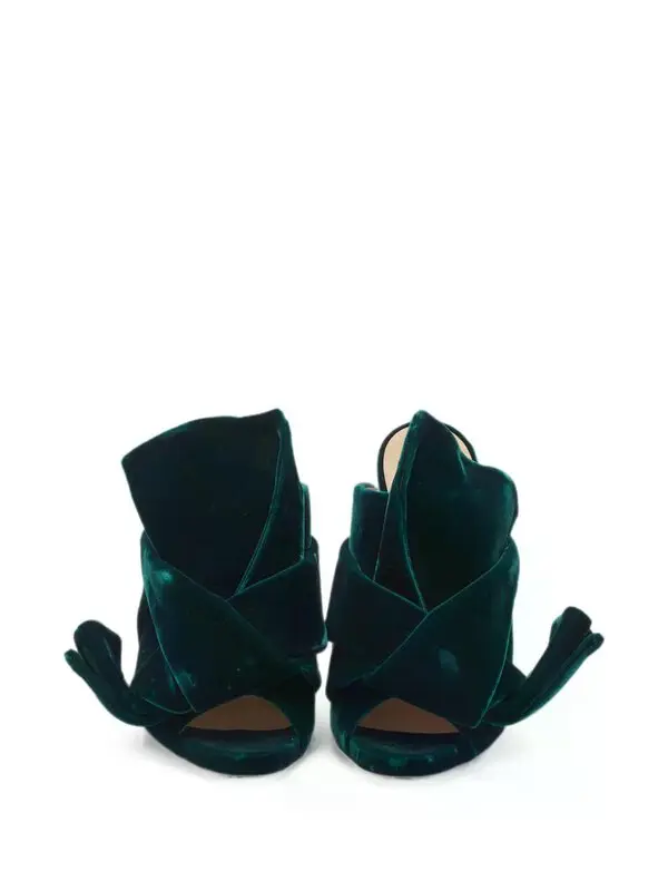 N°21 Knot Velvet Stiletto Sandals