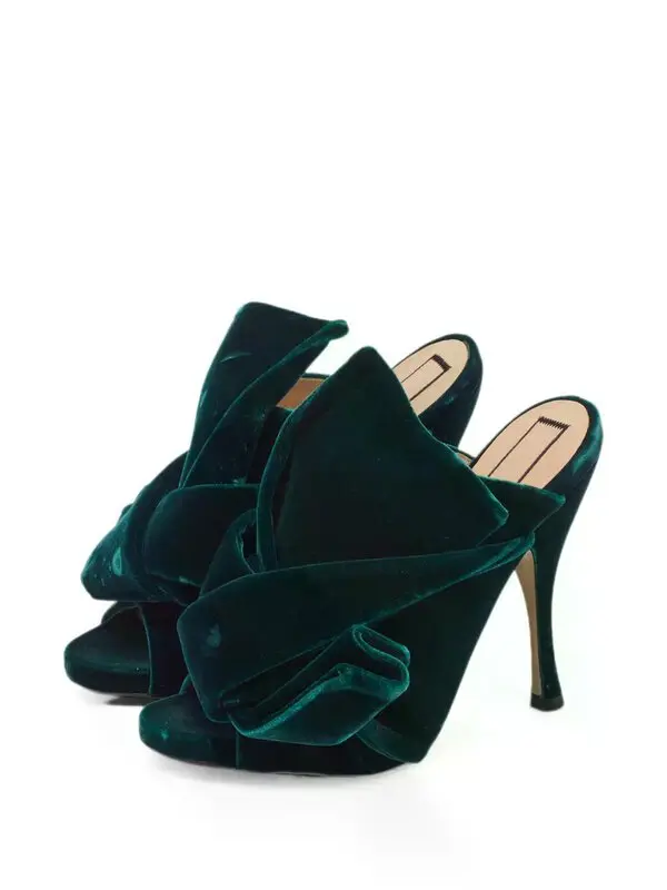 N°21 Knot Velvet Stiletto Sandals