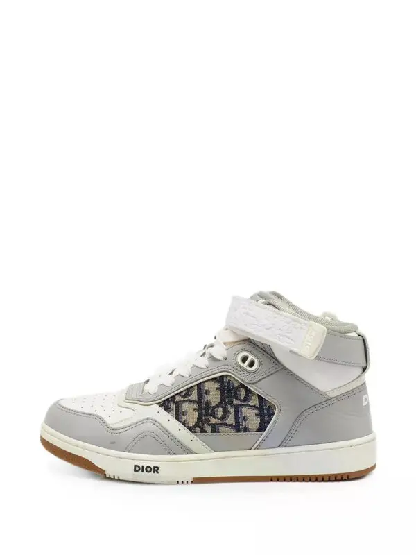 Dior B27 Oblique High-top Sneakers - Grey