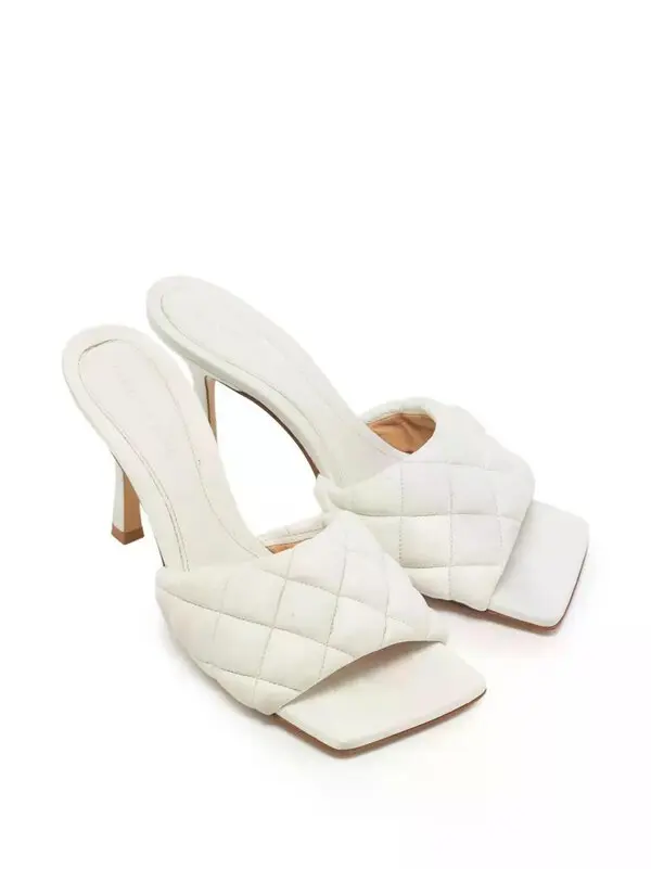 Bottega Veneta Lido Quilted Heeled Sandals