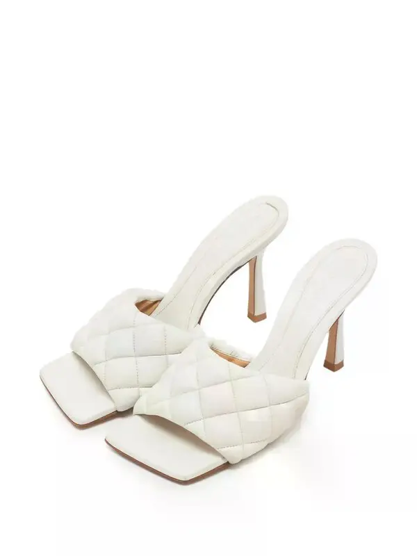 Bottega Veneta Lido Quilted Heeled Sandals
