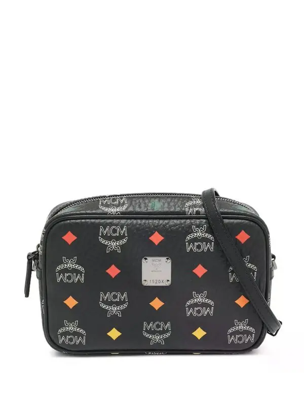 Mcm Visetos Shoulder Bag - Black