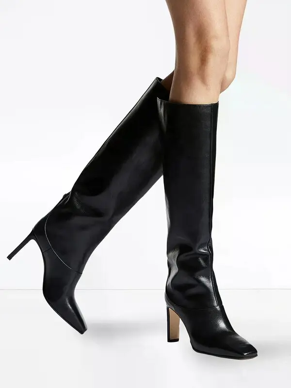 JIMMY CHOO Mahesa Knee High Leather Boots