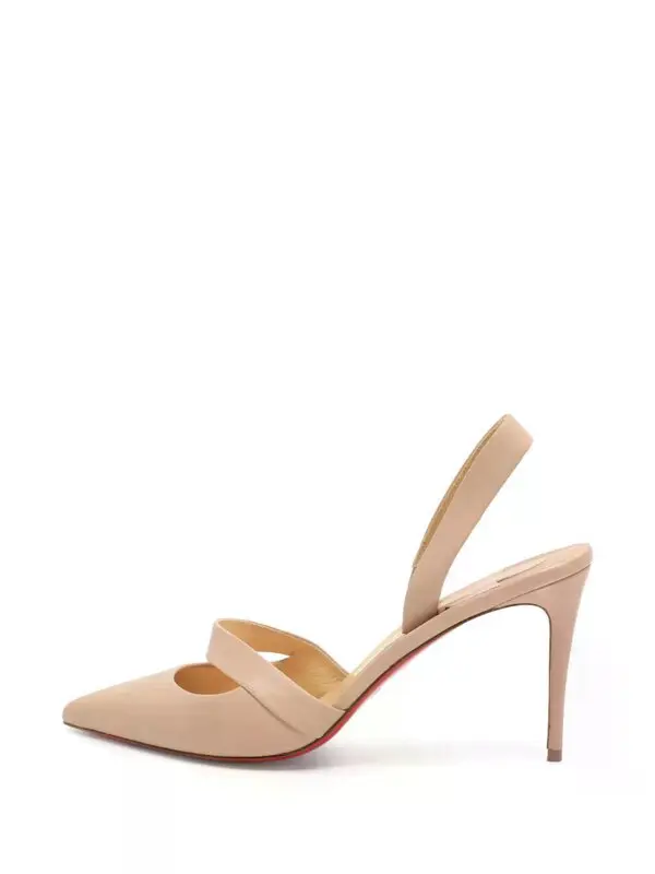 CHRISTIAN LOUBOUTIN Actina Slingback Heeled Pumps - Neutrals