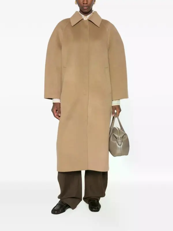 RÓHE Raglan-sleeve Concealed-fastening Coat