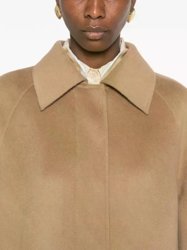 RÓHE Raglan-sleeve Concealed-fastening Coat