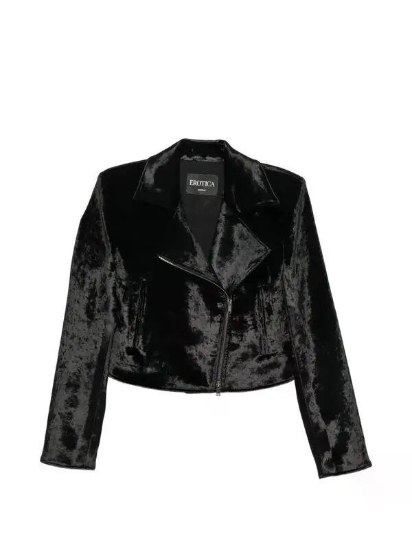 DONDUP Zip-up Biker Jacket - Black