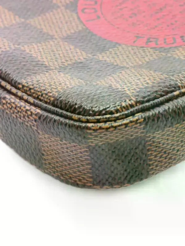 LOUIS VUITTON 2008 Damier Ebene Mini Pochette Accessoires Handbag - Brown