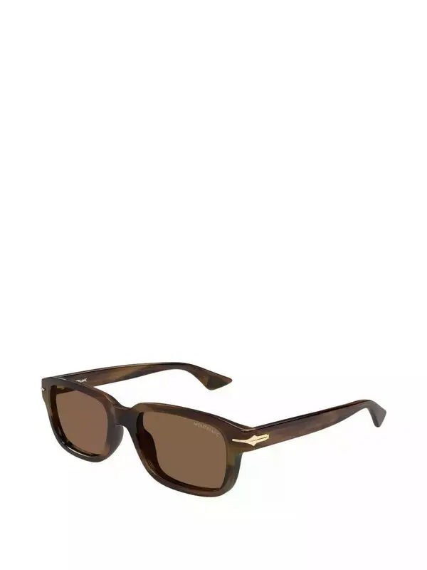Montblanc Square Frame Sunglasses - Brown