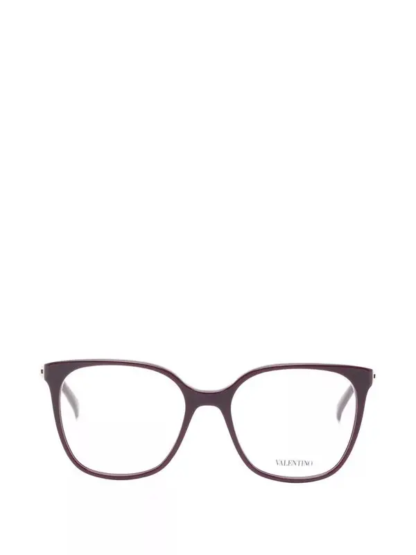 Valentino Garavani Vlogo Square-frame Glasses - Red