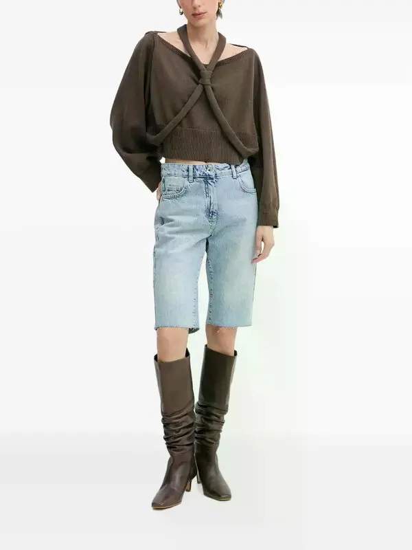 HAVEONE Knotted-detail Sweater - Brown