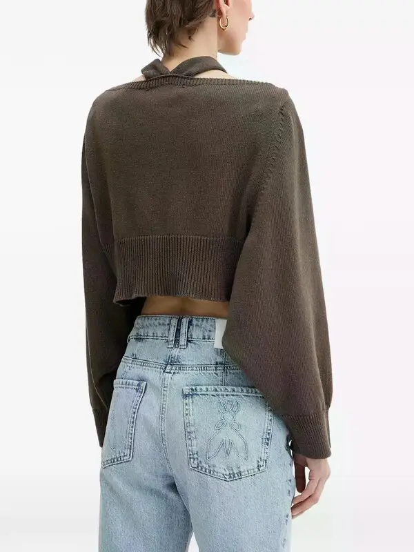 HAVEONE Knotted-detail Sweater - Brown