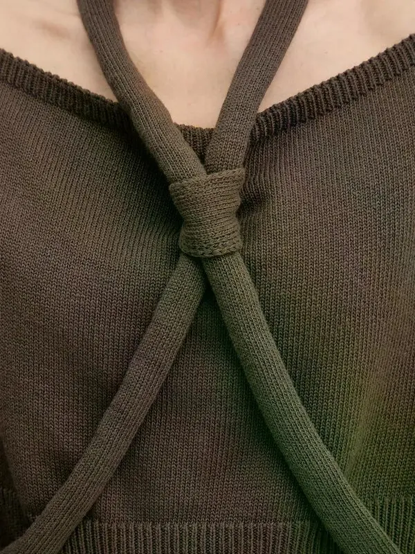 HAVEONE Knotted-detail Sweater - Brown