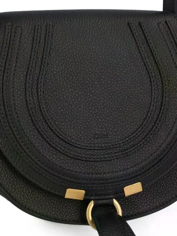 Chloé Small Marcie Saddle Cross Body Bag - Black