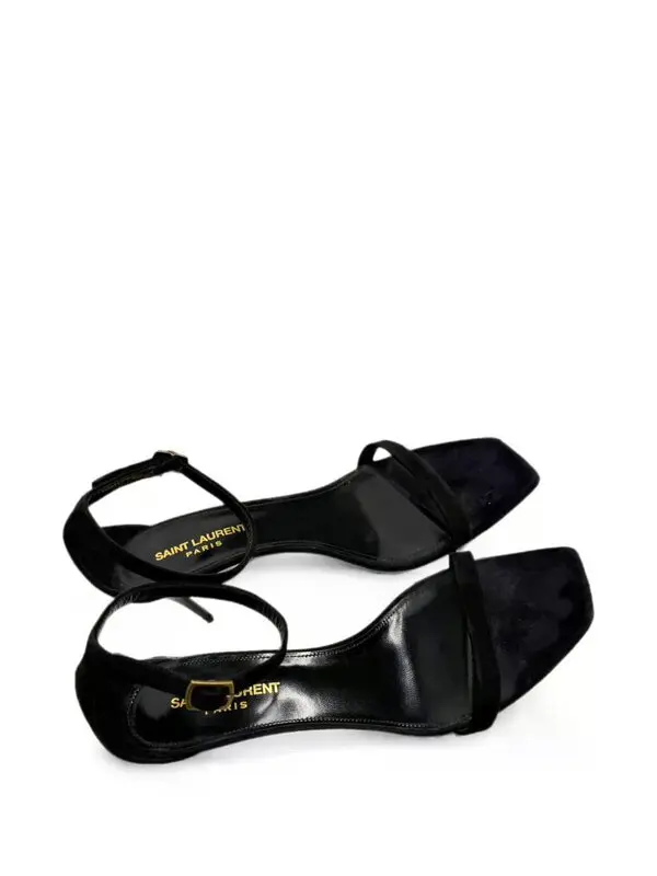 Saint Laurent Lexi Ankle Strap Sandals - Black
