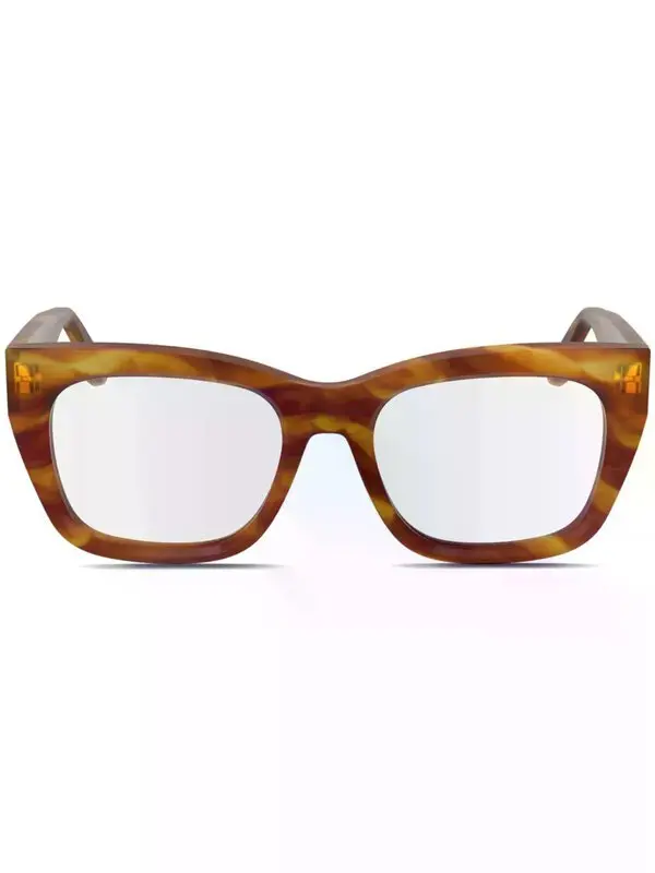 Victoria Beckham D Frame Glasses - Brown
