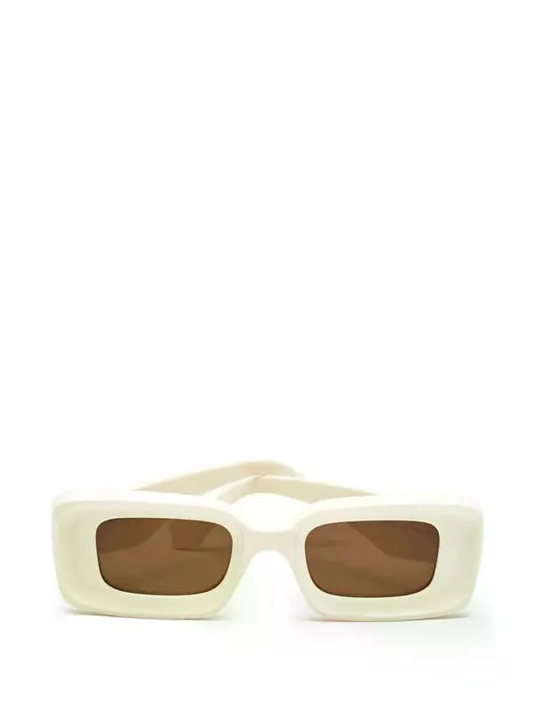 Isabel Marant Étoile Rectangle Frame Sunglasses With Gold Tone Anagram Logo