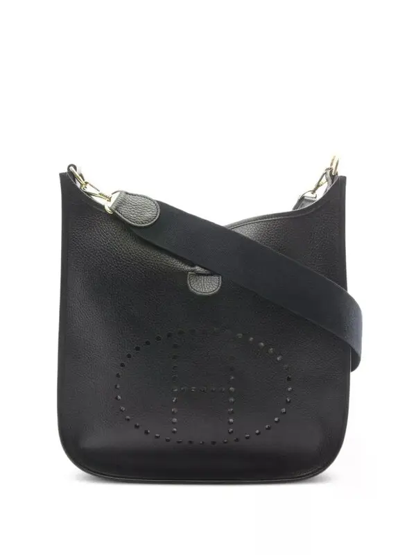 Hermès 1997 Gm Evelyn Cross Body Bag - Black
