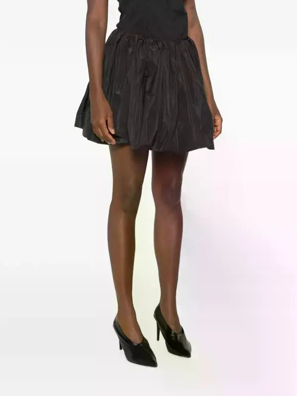 A.M.G. Pleated Puff Mini Skirt