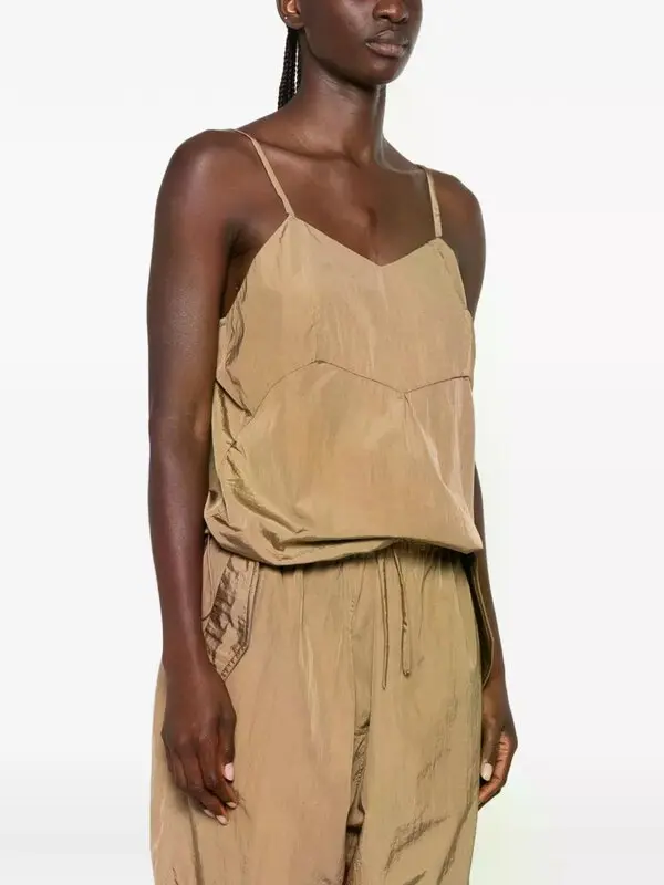 A.M.G. V-neck Spaghetti-strap Top