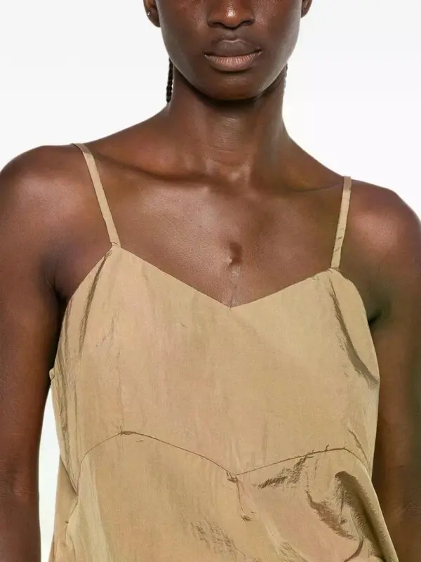 A.M.G. V-neck Spaghetti-strap Top