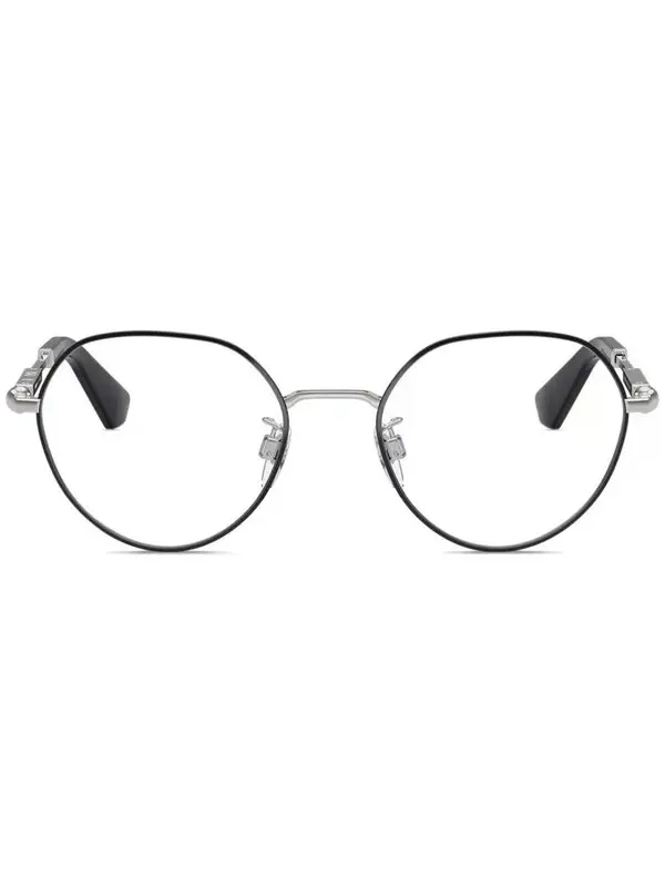 Burberry Round Frame Glasses - Black