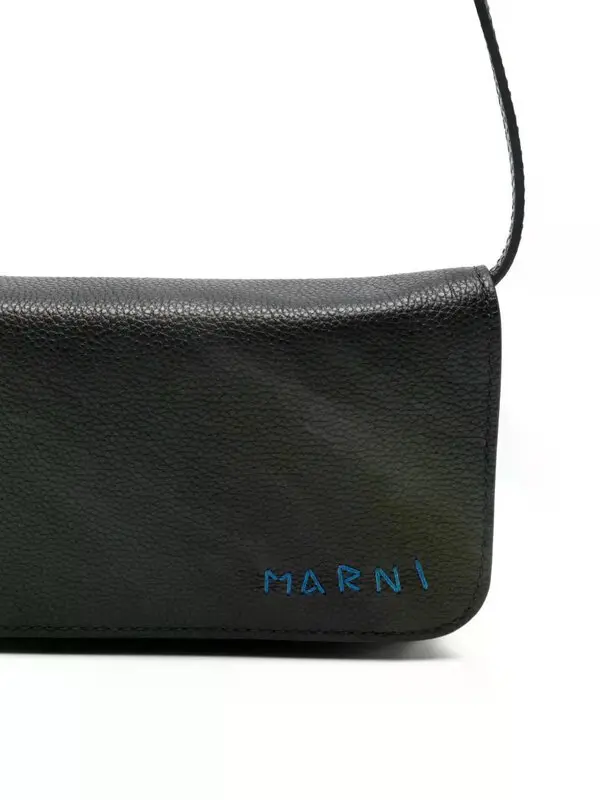 Marni Logo-motif Leather Messenger Bag