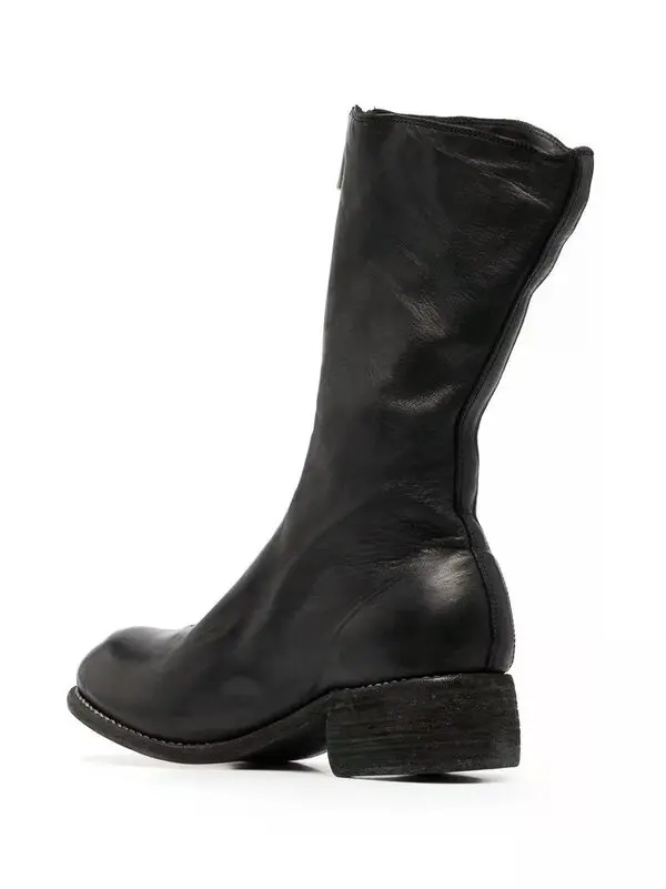 Guidi Front-zip Leather Boots