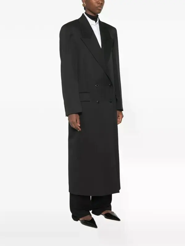 RÓHE Double-breasted Peaked-lapel Coat