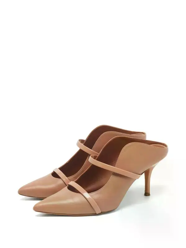 MALONE SOULIERS Maureen Heeled Mules - Neutrals