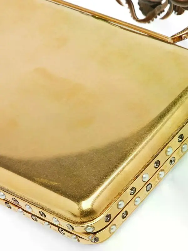 Alexander McQueen Jewelled Clutch Bag With Top Handle
