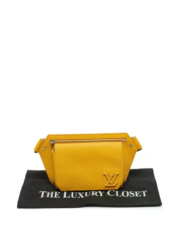 LOUIS VUITTON Aerogram Leather Belt Bag