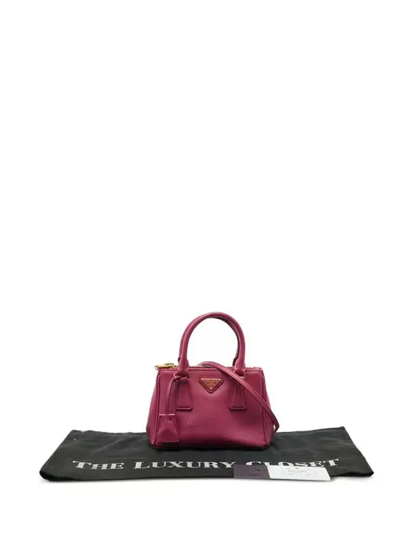 Prada Mini Galleria Saffiano Leather Tote Bag