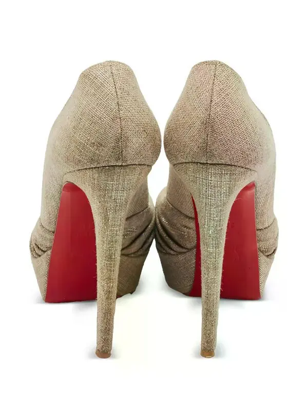CHRISTIAN LOUBOUTIN Jenny Knotted Peep-toe Pumps