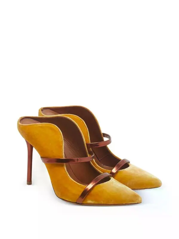 MALONE SOULIERS Maureen Velvet Heeled Mules