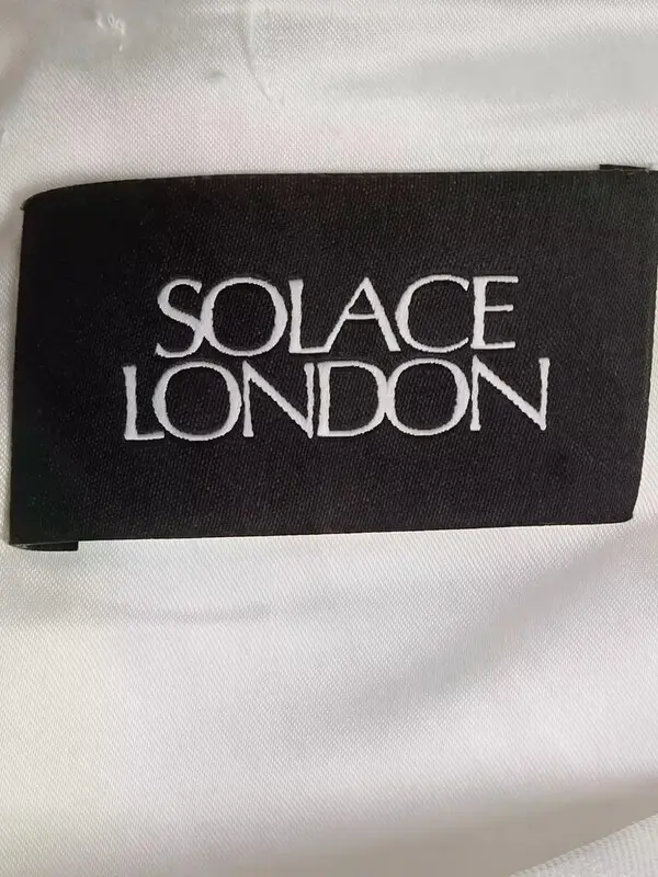 Solace London Flared Sateen Mini Dress