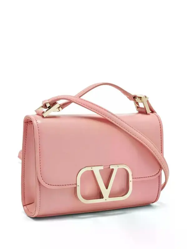 Valentino Garavani Vlogo Leather Shoulder Bag - Pink
