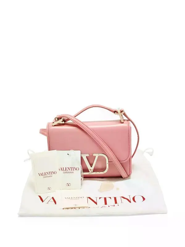 Valentino Garavani Vlogo Leather Shoulder Bag