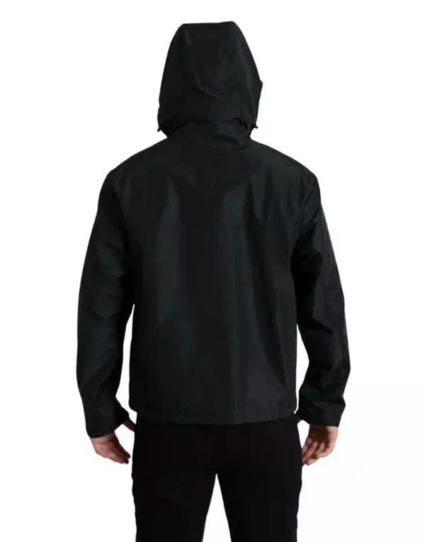 Dolce & Gabbana Logo Plaque Hooded Jacket