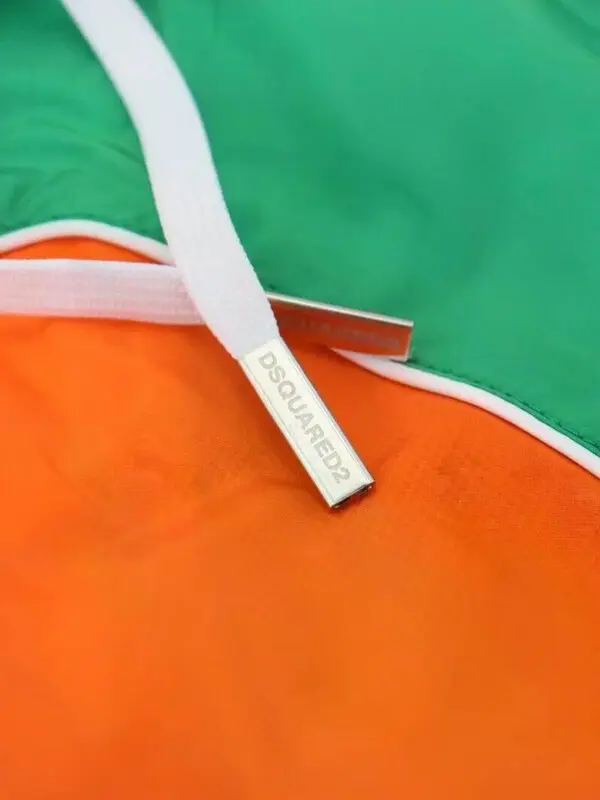 Dsquared2 Color-blocked Logo Print Swim Trunks